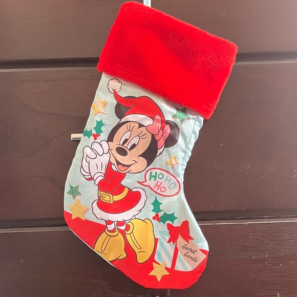 Disney | Holiday | Disney Holiday Minnie Mouse Stocking Red And Green ...